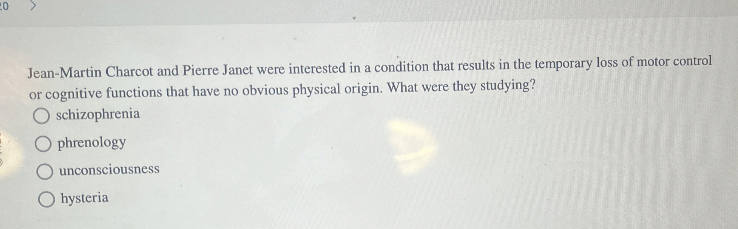 Solved Jean-Martin Charcot and Pierre Janet were interested | Chegg.com