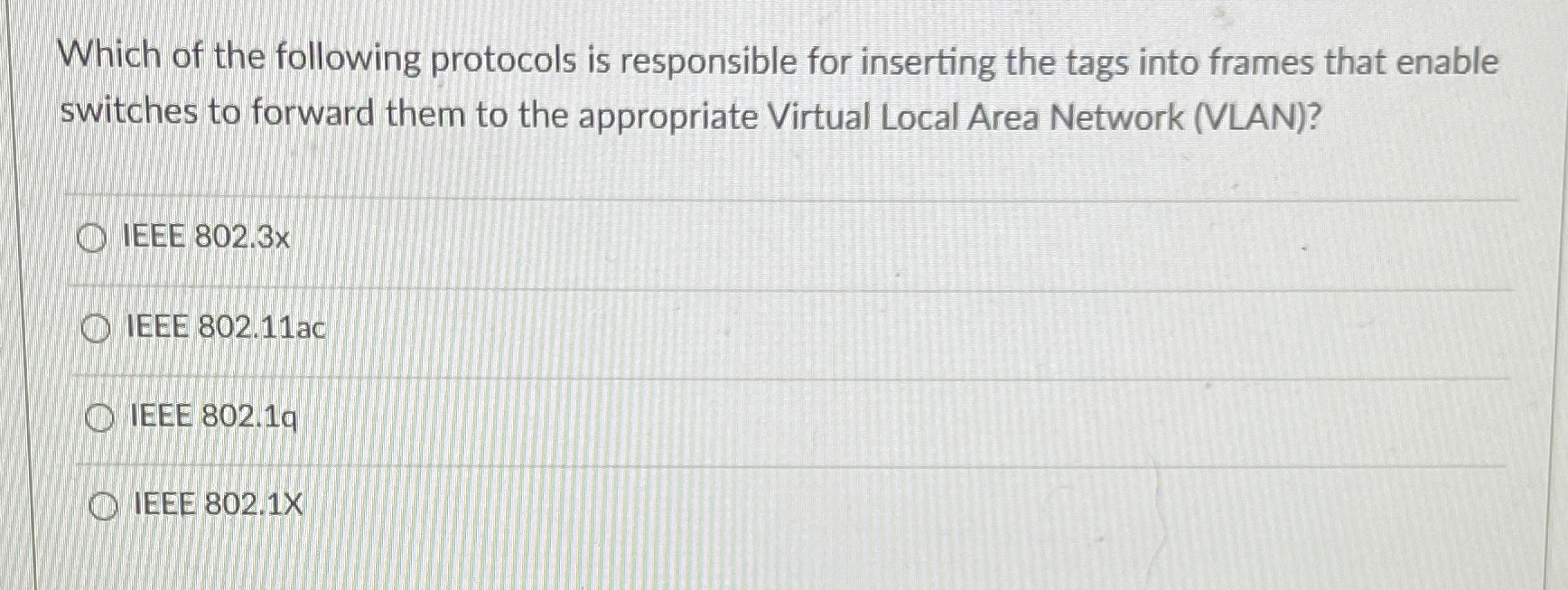 Solved Which of the following protocols is responsible for | Chegg.com