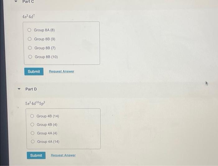 Solved Identify the group number using both A/B and 1 to 18 | Chegg.com