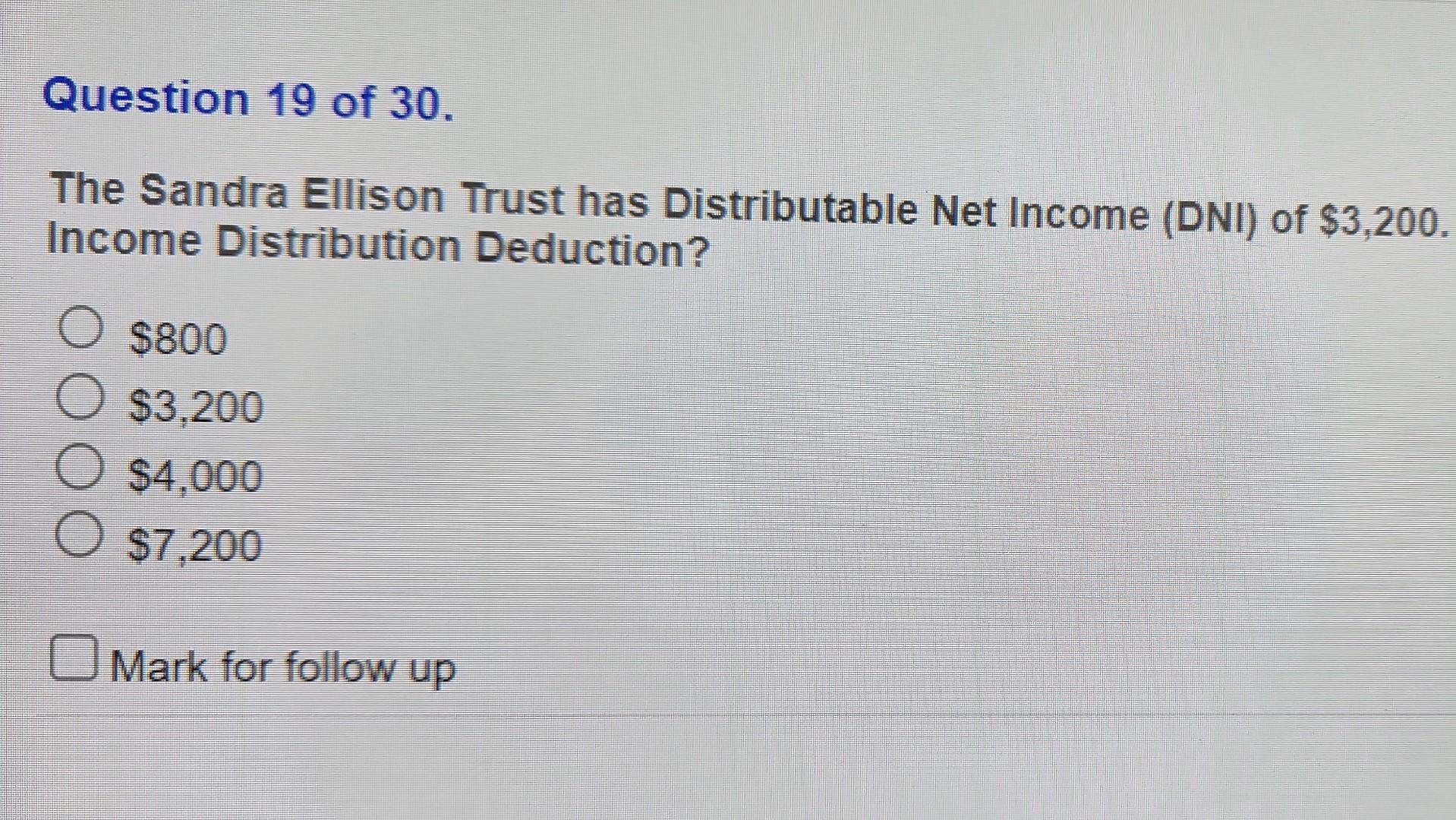 Solved The Sandra Ellison Trust has Distributable Net Income | Chegg.com