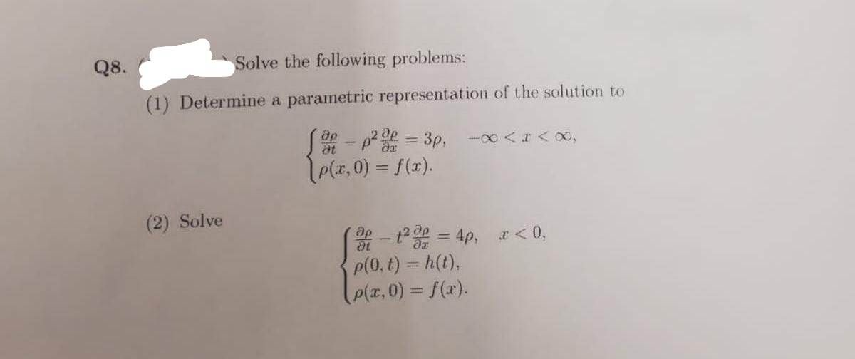 Solved Q8.Solve the following problems:(1) ﻿Determine a | Chegg.com
