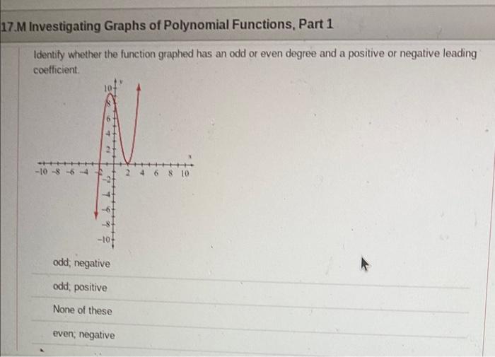 Solved 17.M Investigating Graphs of Polynomial Functions, | Chegg.com