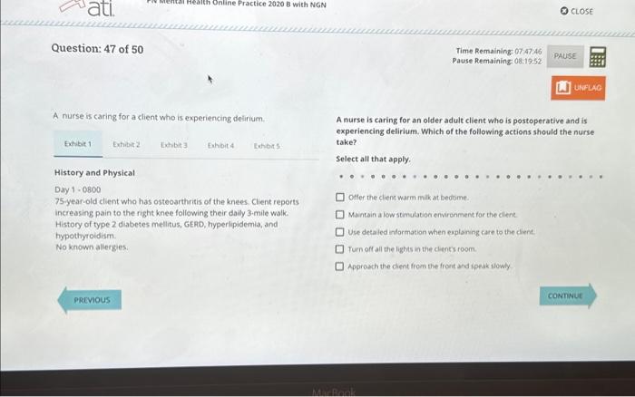 Solved A nurse is caring for a client who is experiencing | Chegg.com