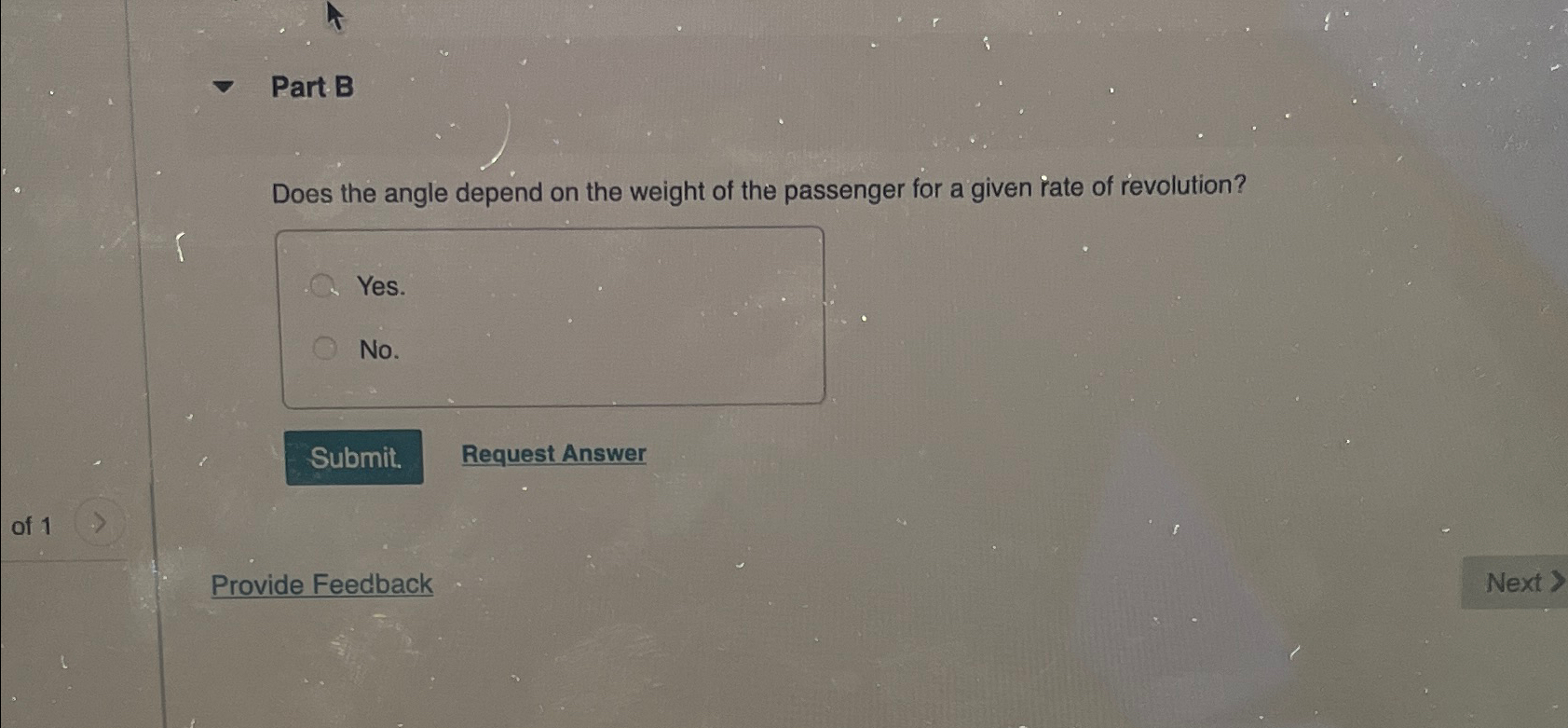 Solved Part BDoes the angle depend on the weight of the | Chegg.com