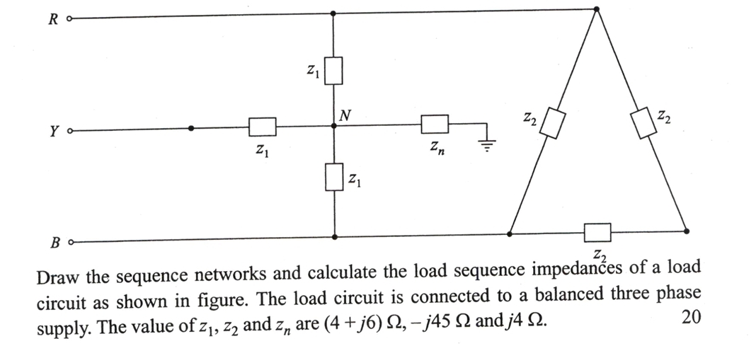 Solved Draw the sequence networks and calculate the load | Chegg.com