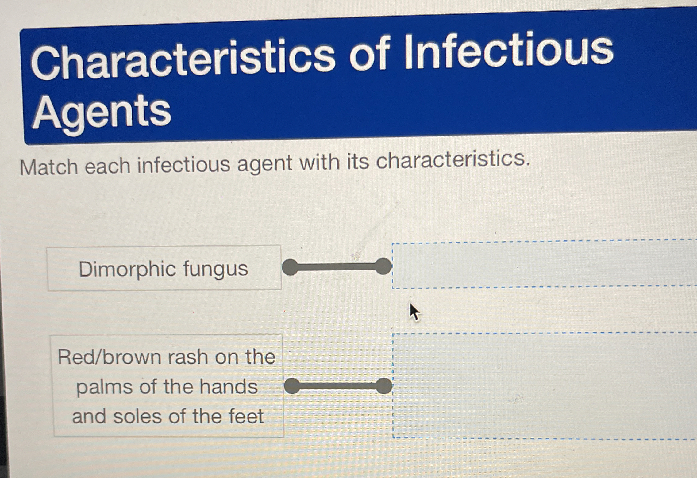 Solved Characteristics of Infectious AgentsMatch each | Chegg.com