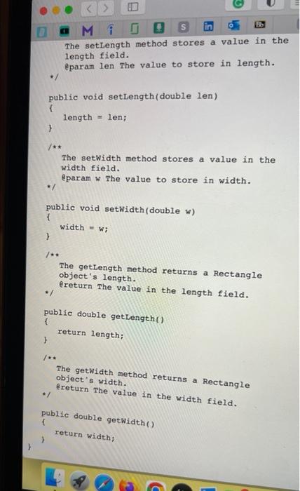 Solved Points Possible 100 Use Rectangle.java and | Chegg.com