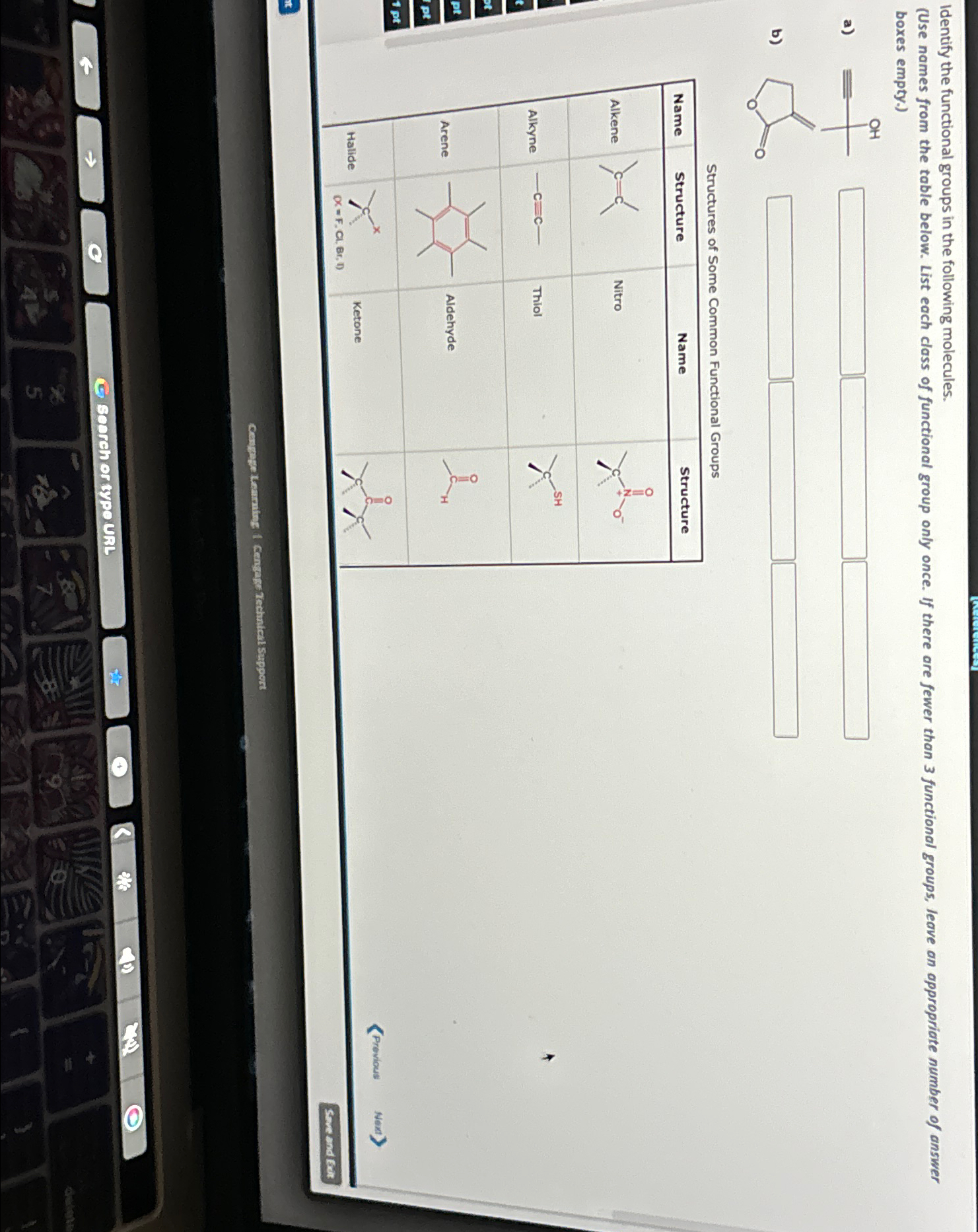 Solved Identify The Functional Groups In The Following 1015
