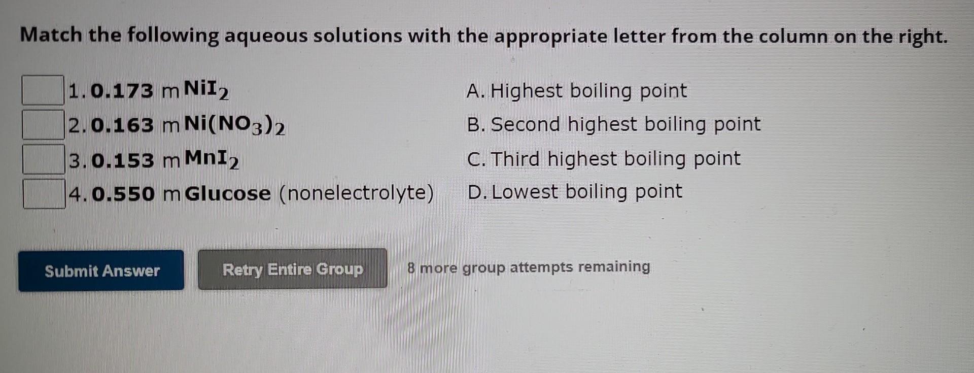 Solved Boiling Point Elevation The boiling point of a | Chegg.com