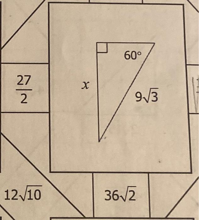 Solved Find The Missing Side Chegg