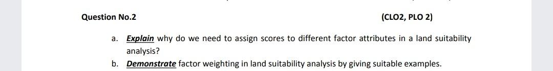 Solved Question No.2 (CLO2, PLO2) a. Explain why do we need | Chegg.com