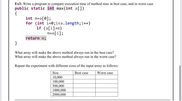 Solved Ex 4: Look at the following method public double[] | Chegg.com