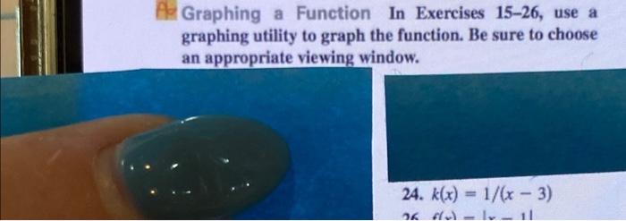 Solved Graphing a Function In Exercises 15-26, use a | Chegg.com