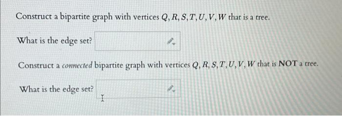 Solved a Construct a graph that is a tree with vertices P, | Chegg.com