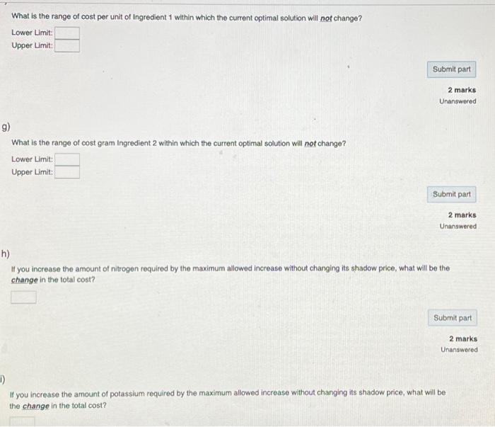 Solved Which of the following constraints are binding? | Chegg.com