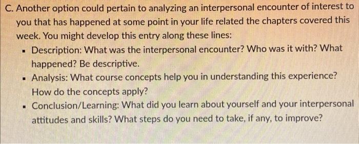 The purpose of this assignment is to develop your | Chegg.com
