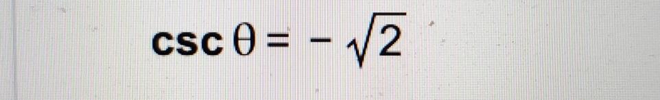 Solved cscθ=-22 | Chegg.com