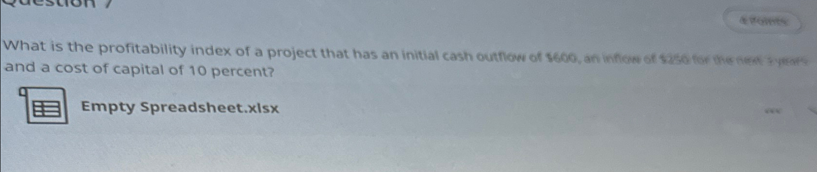Solved and a cost of capital of 10 ﻿percent?Empty | Chegg.com