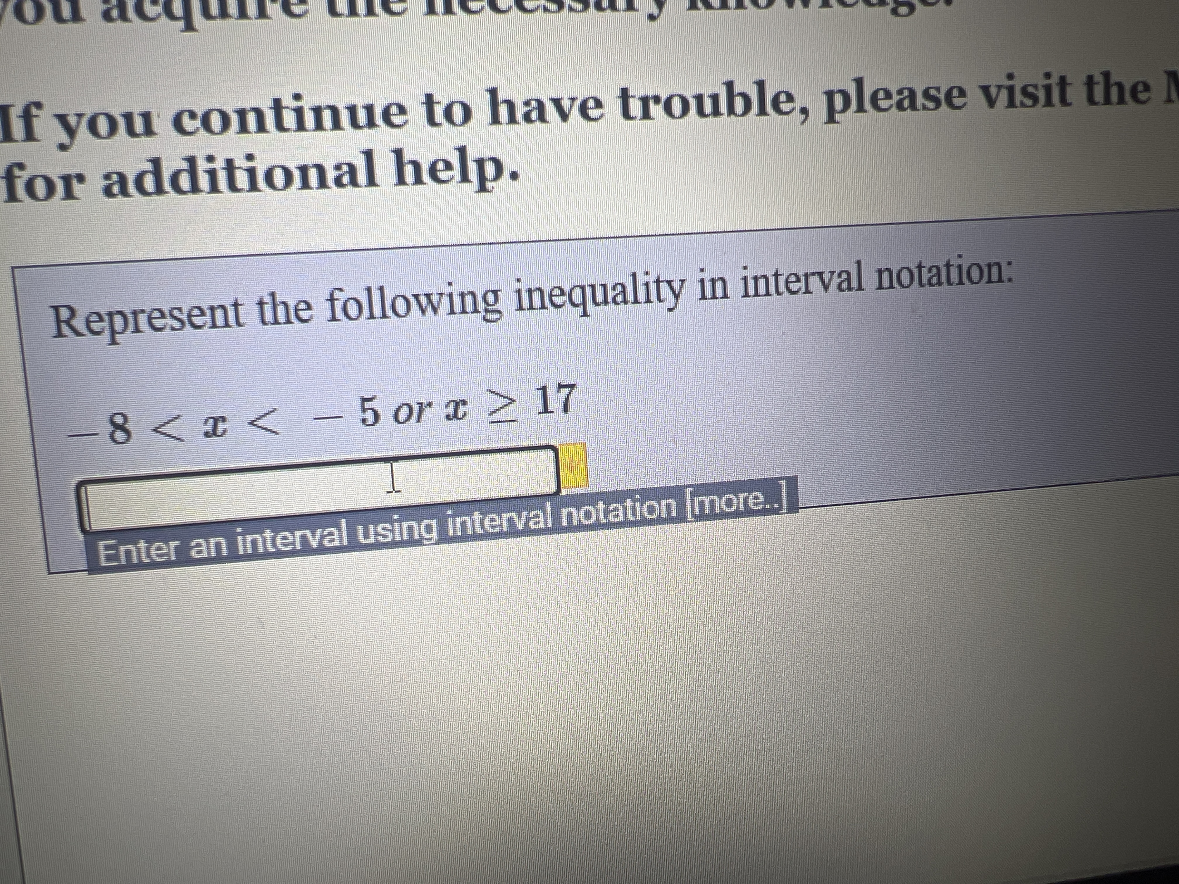 Solved how can i solve the inequality in interval notation | Chegg.com
