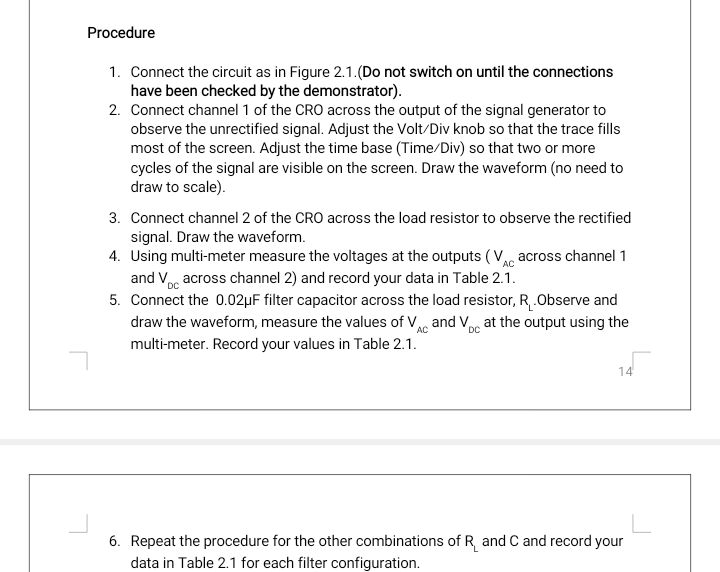 Solved Results and Analysis Tabulate all your results and | Chegg.com