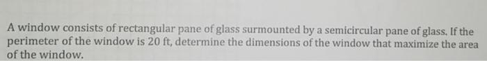 Solved A window consists of rectangular pane of glass | Chegg.com