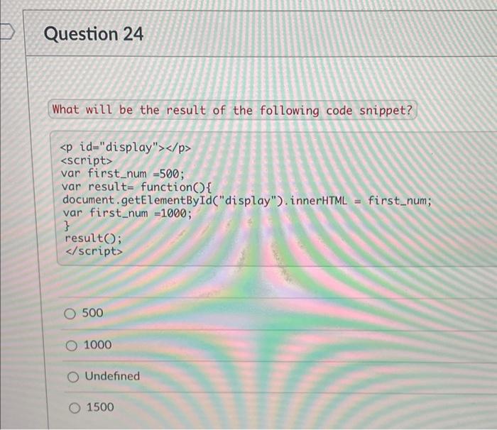 Solved Which of the DOM method(s) will help us to access | Chegg.com