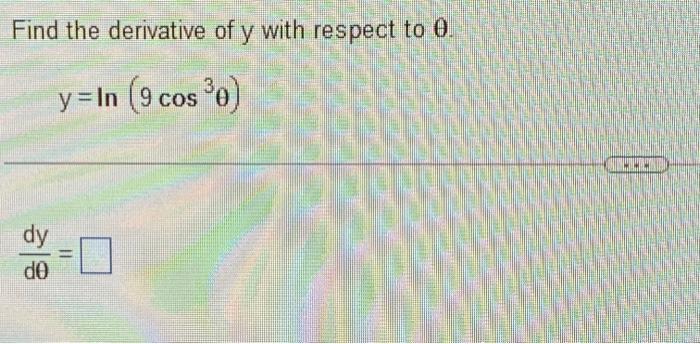 Solved I need the answer soon Find the derivative of y with | Chegg.com