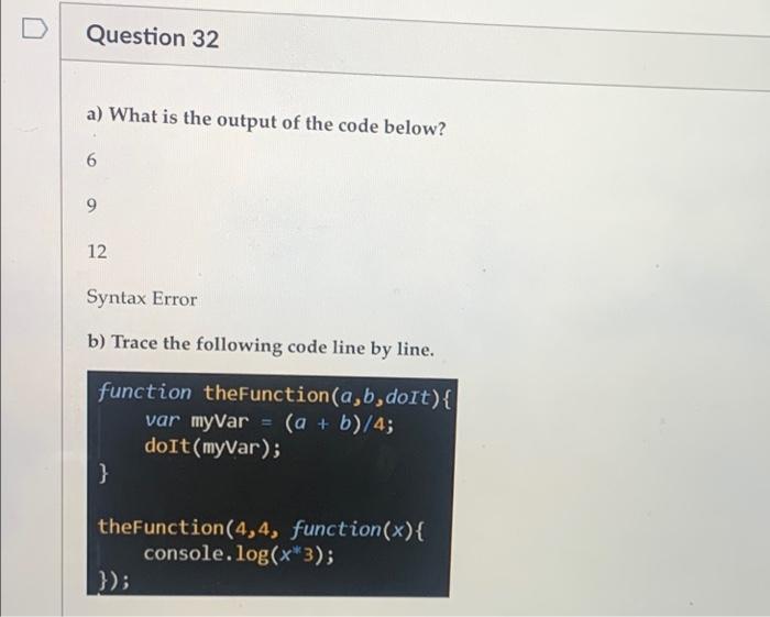 Solved Provide the output of the following code and explain | Chegg.com