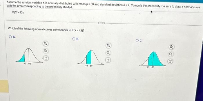 Solved Assume the random variable X is normally distributed | Chegg.com