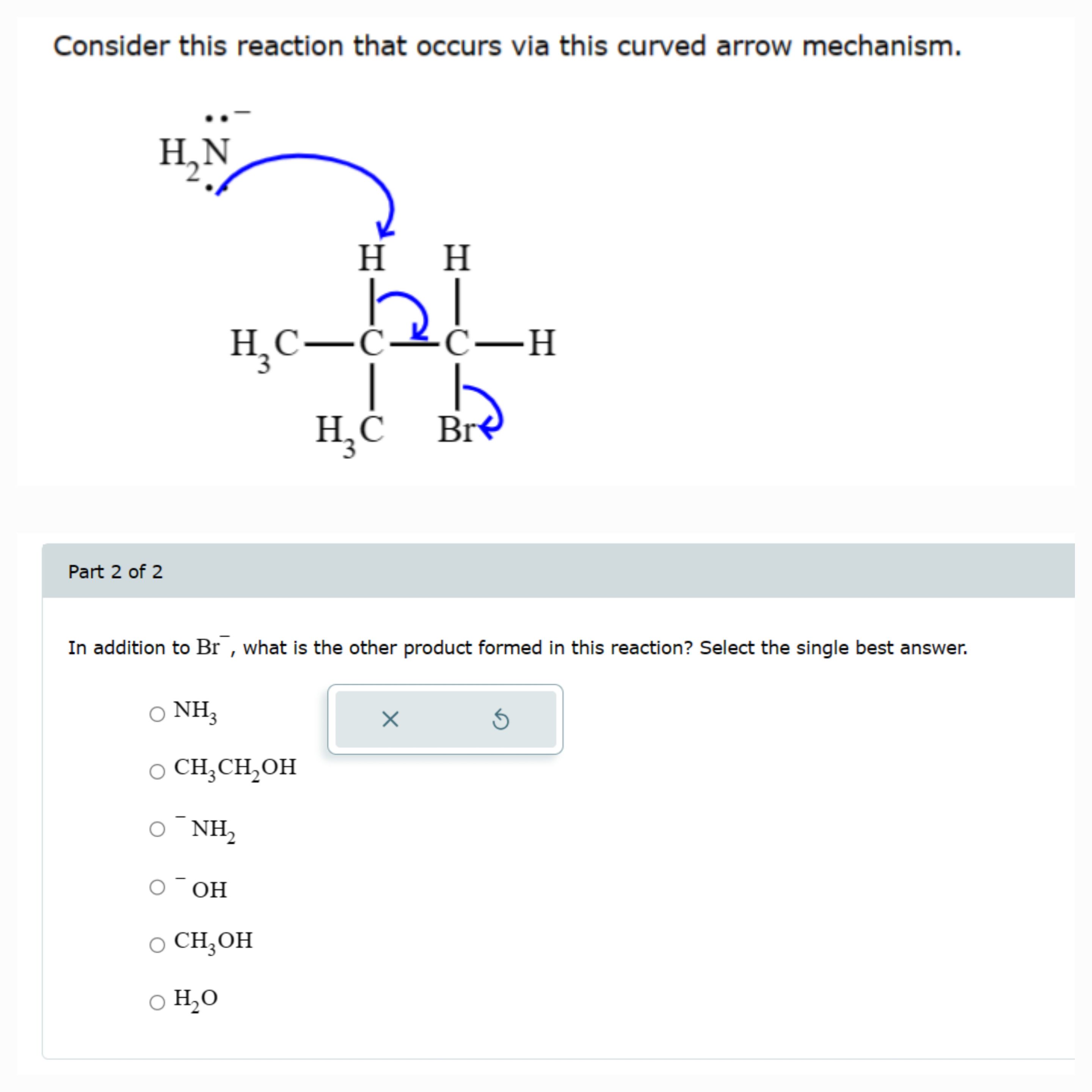 Solved Consider this reaction that occurs via this curved | Chegg.com