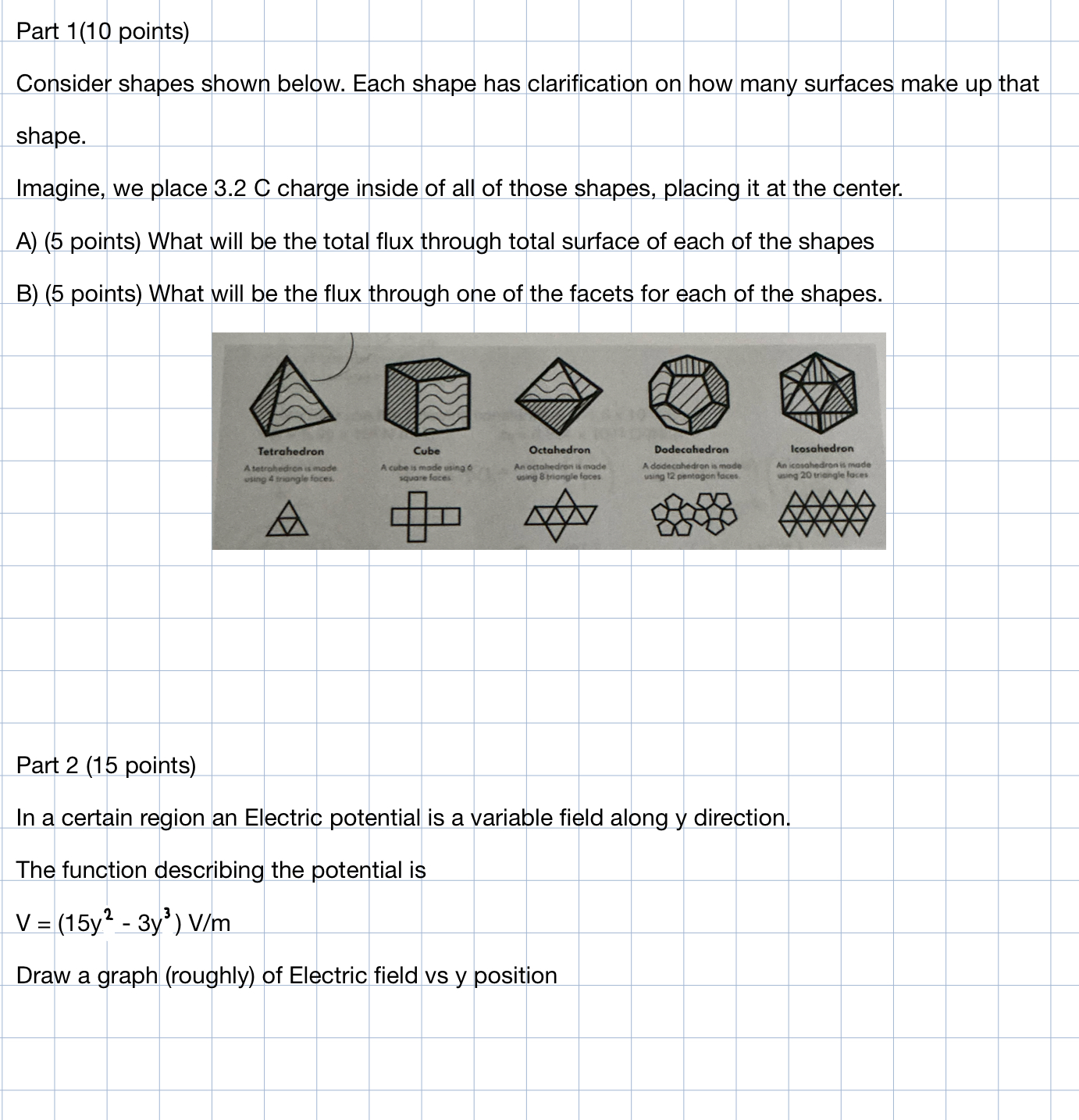 Solved Part 1(10 ﻿points)Consider shapes shown below. Each | Chegg.com