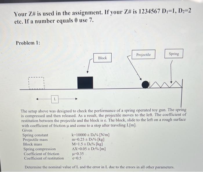 Solved Your Z# is used in the assignment. If your Z# is | Chegg.com