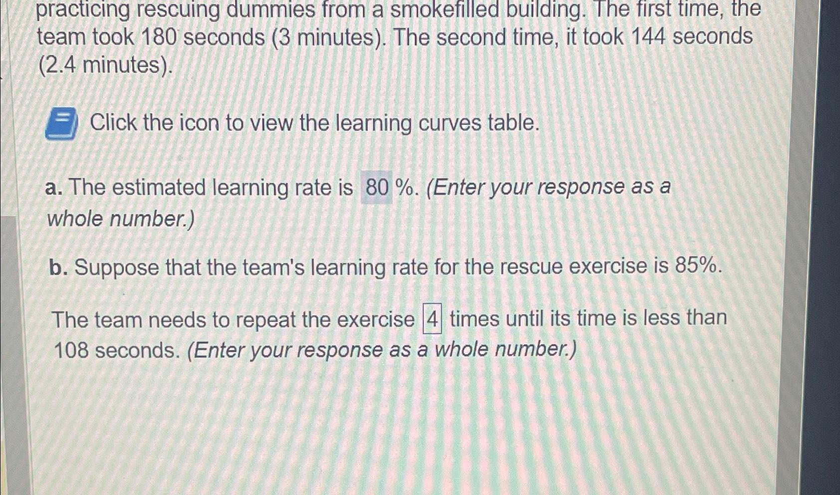 Solved practicing rescuing dummies from a smokefilled | Chegg.com