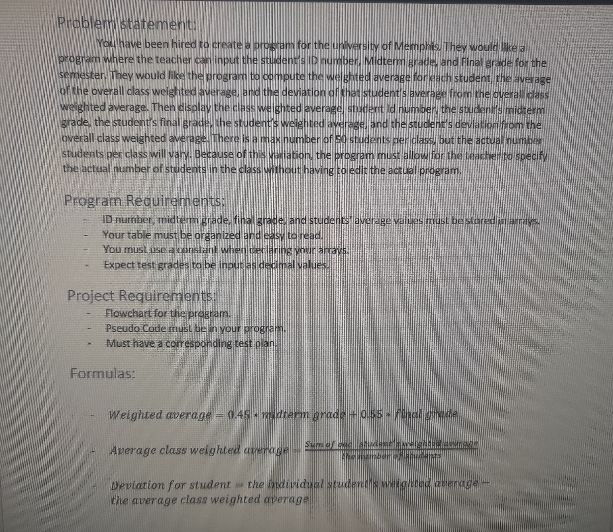 Solved Problem statement:You have been hired to create a | Chegg.com