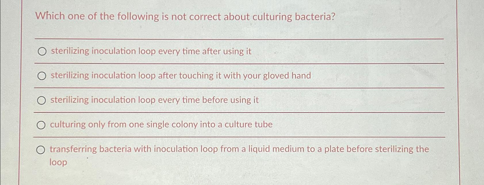 Solved Which one of the following is not correct about | Chegg.com