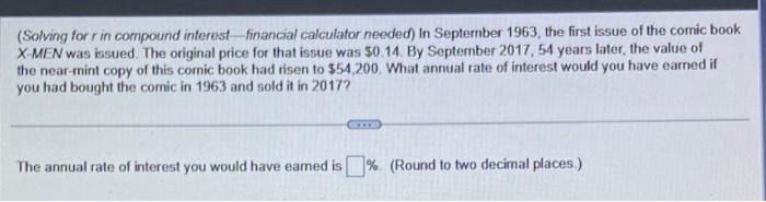 Solved (Compounding using a calculator) Lisa Simpson wants | Chegg.com