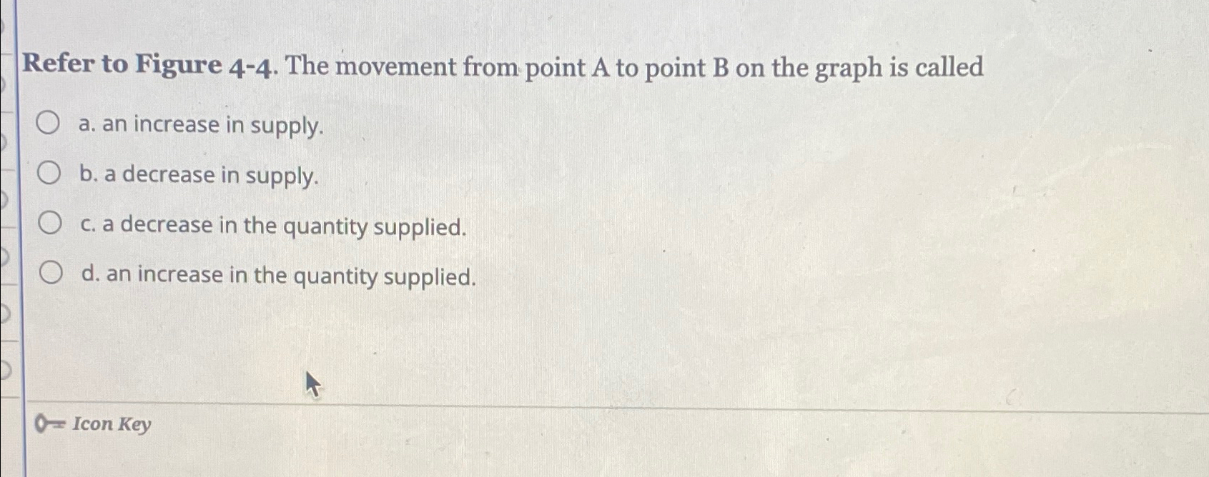 Solved Refer to Figure 4-4. ﻿The movement from point A to | Chegg.com