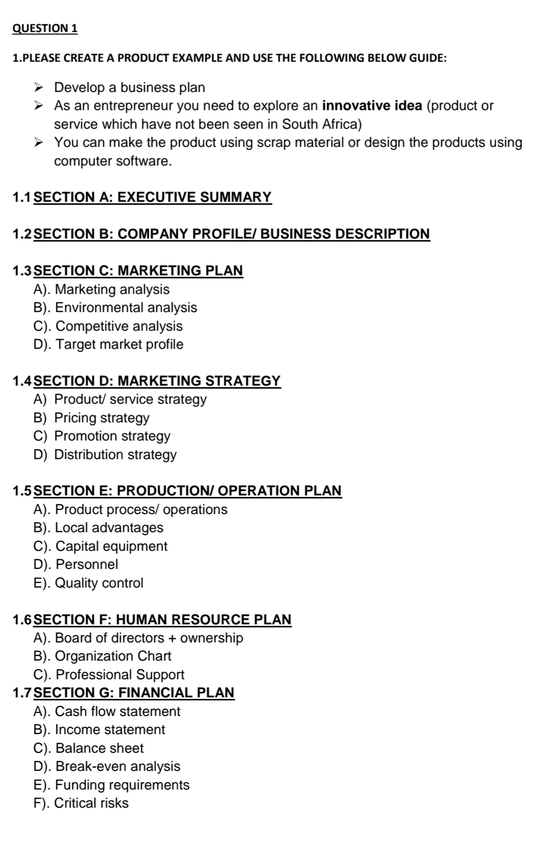 Solved QUESTION 11.PLEASE CREATE A PRODUCT EXAMPLE AND USE | Chegg.com