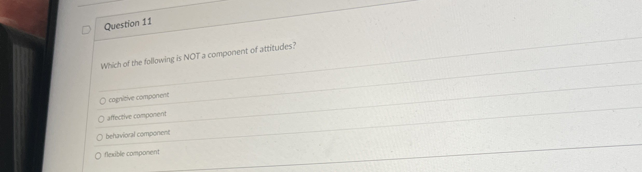 Solved Question 11Which of the following is NOT a component | Chegg.com