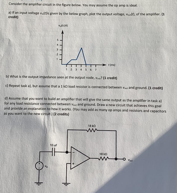 Solved Considere el circuito amplificador en la siguiente | Chegg.com