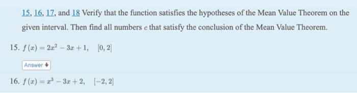 Solved Verify that the function satisfies the hypothesis of | Chegg.com
