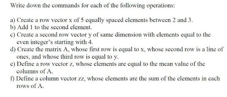 Solved By Using Matlap 