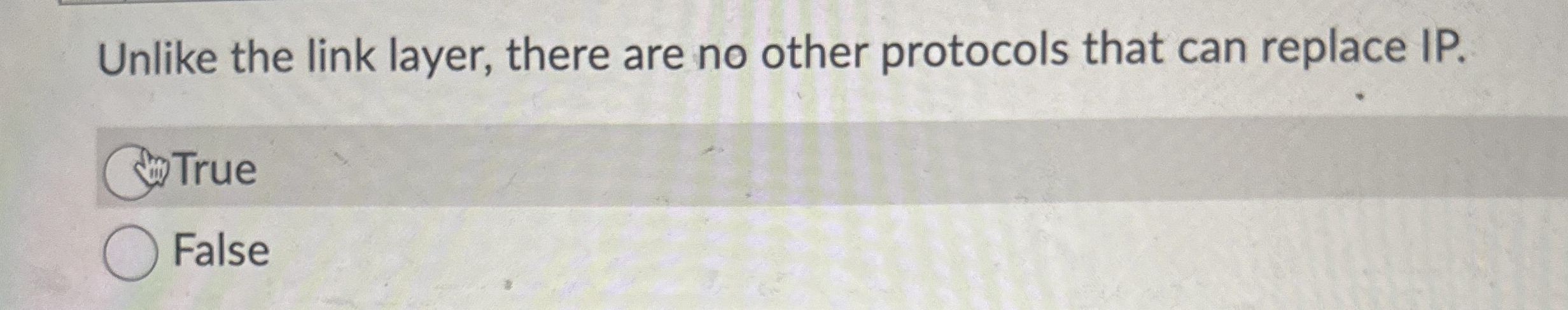 Solved Unlike the link layer, there are no other protocols | Chegg.com