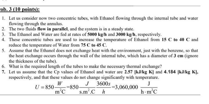 Solved 1. Let us consider now two concentric tubes, with | Chegg.com