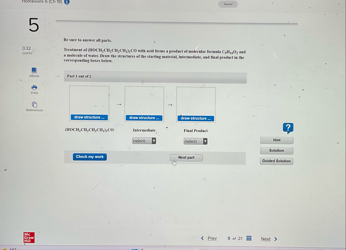 Homework 6 (Ch 18) ﻿iSavedBe sure to answer all | Chegg.com