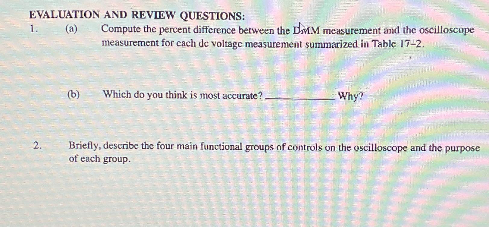 Solved EVALUATION AND REVIEW QUESTIONS:(a) ﻿Compute the | Chegg.com