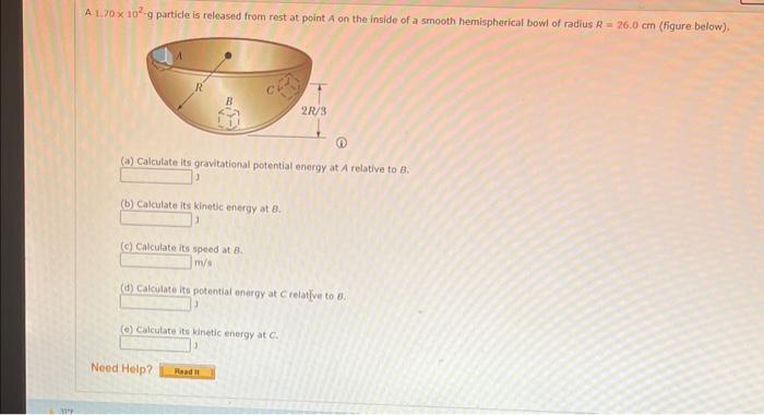 Solved A. 1.70×102−9 particle is released from rest at point | Chegg.com