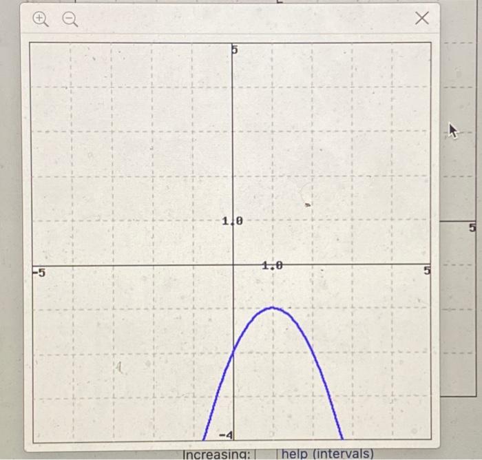 Solved Find the interfals where the function y=f(x), whose | Chegg.com