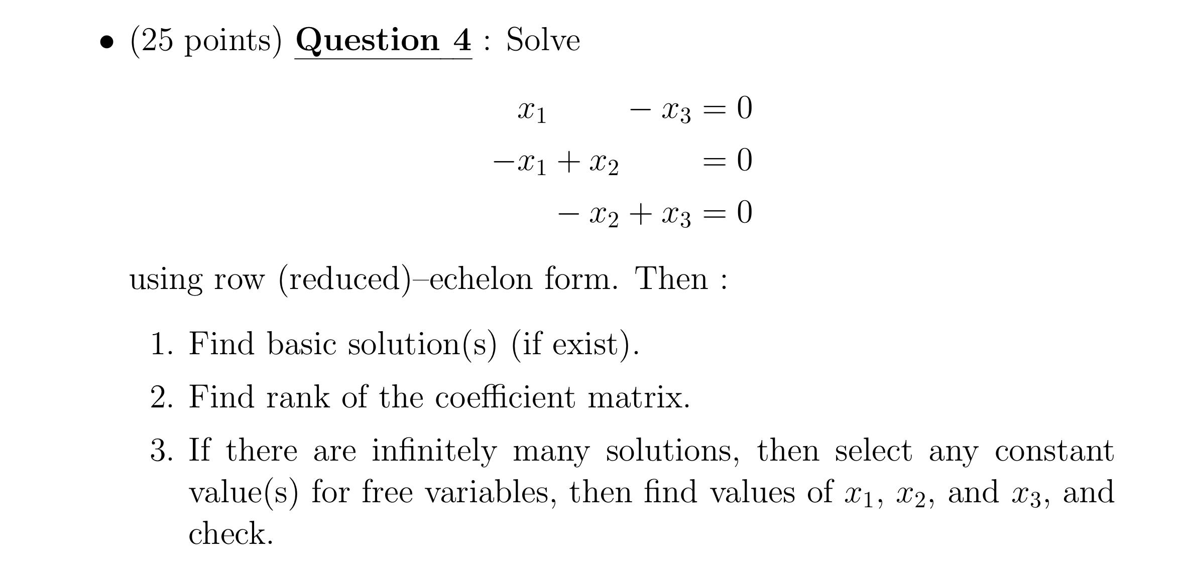 Solved (25 points) Question 4 : | Chegg.com Solved (25 points) Question 4 : | Chegg.com