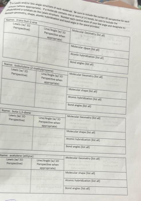 Solved Draw a Lewis and/or line angle structure of each | Chegg.com